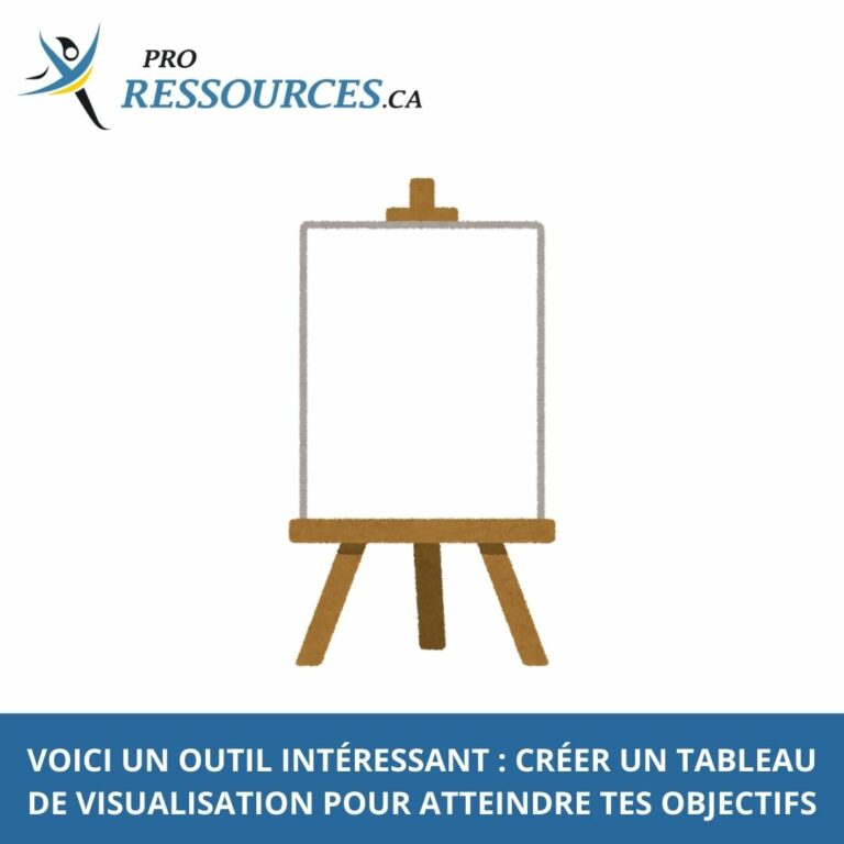 Tableau de visualisation - Pro Ressources.ca